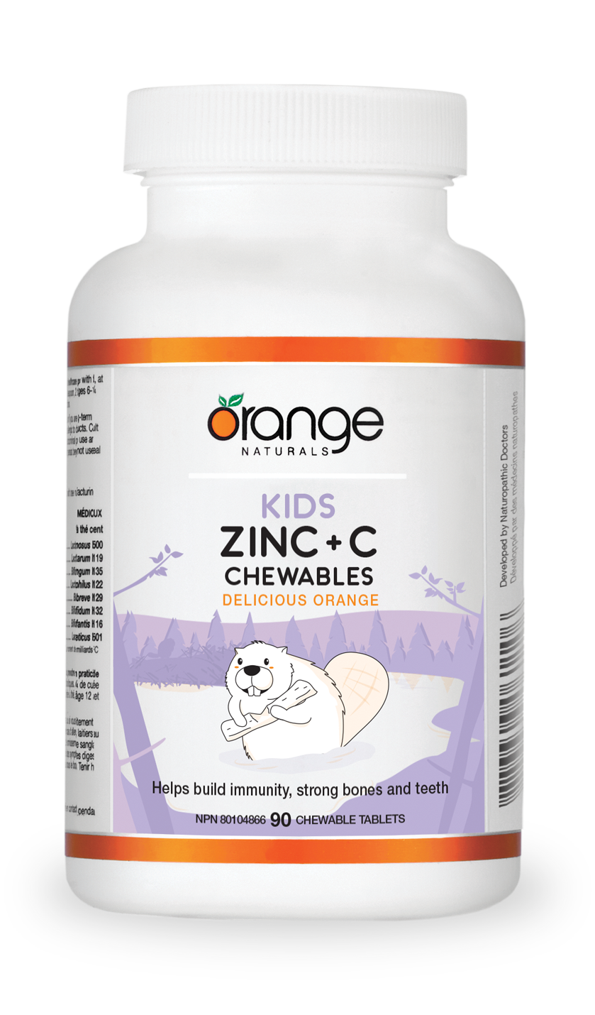 Kids Zinc + C Chewables - Orange Naturals